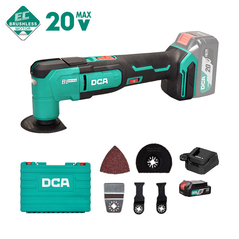 DCA 20V Cordless Brushless Oscillating Multi-Tool Kit With 2.0Ah*1 ...